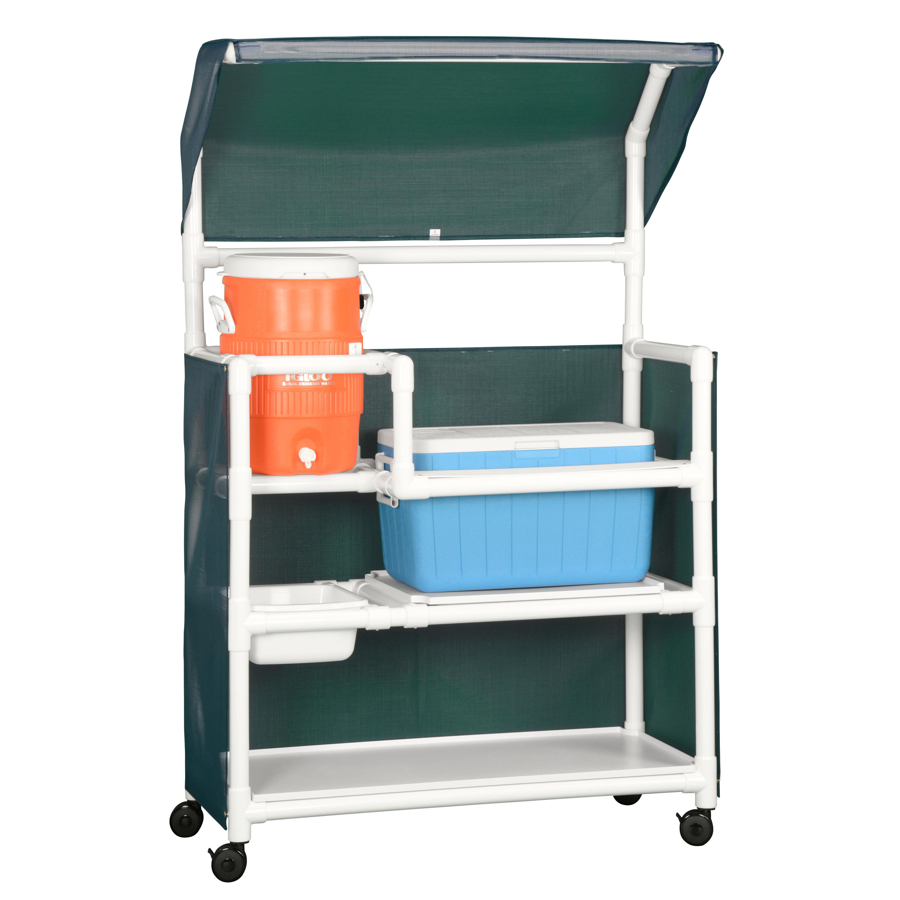 IPU PVC Combo Hydration Ice Cart with Canopy and Skirt - Color: Blue ...
