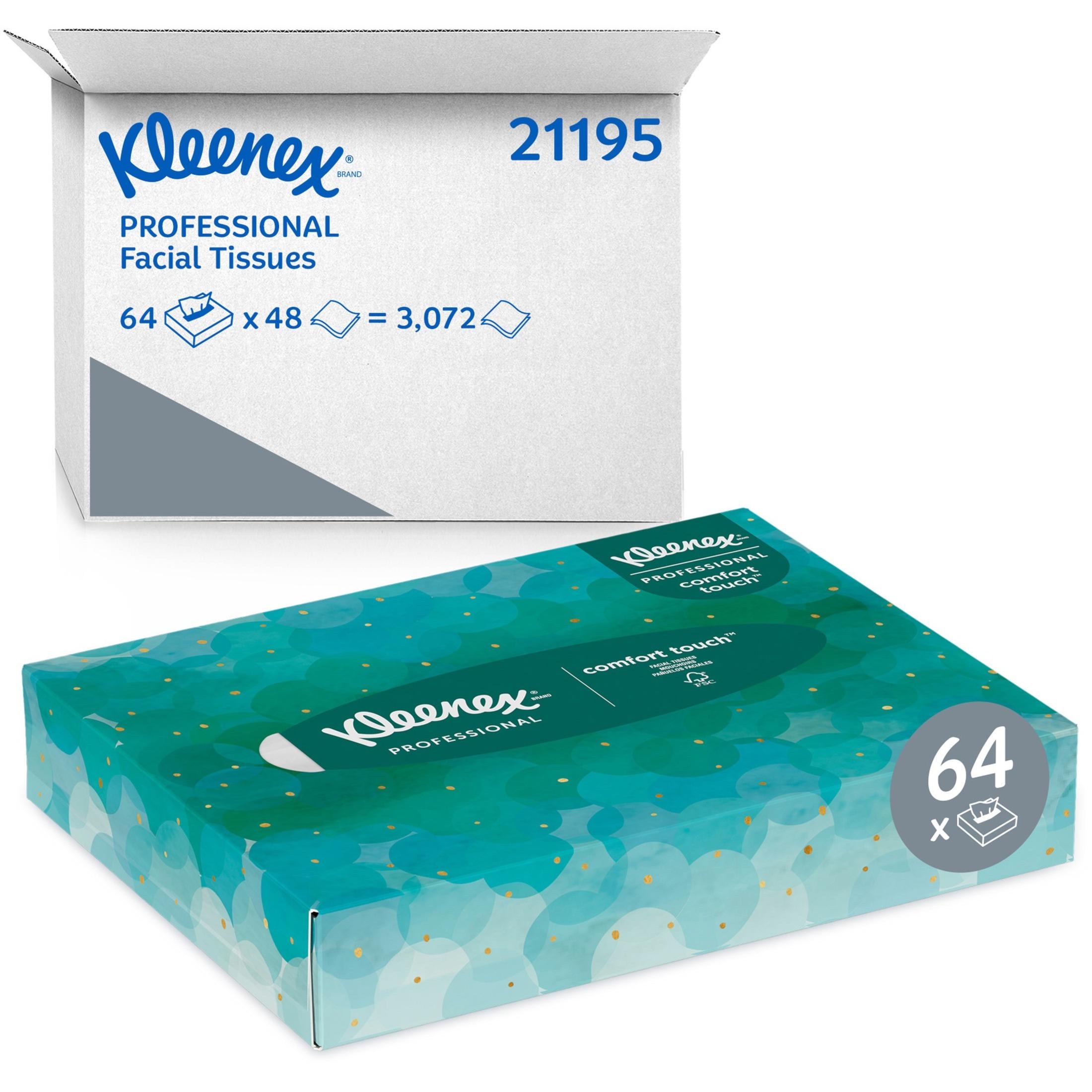 Kleenex® Kleenex® Facial Tissue, Flat Box, 100 Tissues per Box (16886) | Direct Supply