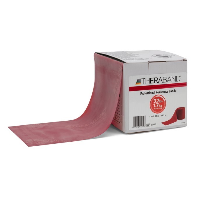 TheraBand™ Resistance Band, Latex-Free, Medium, Red, 25 yd. (10469 ...